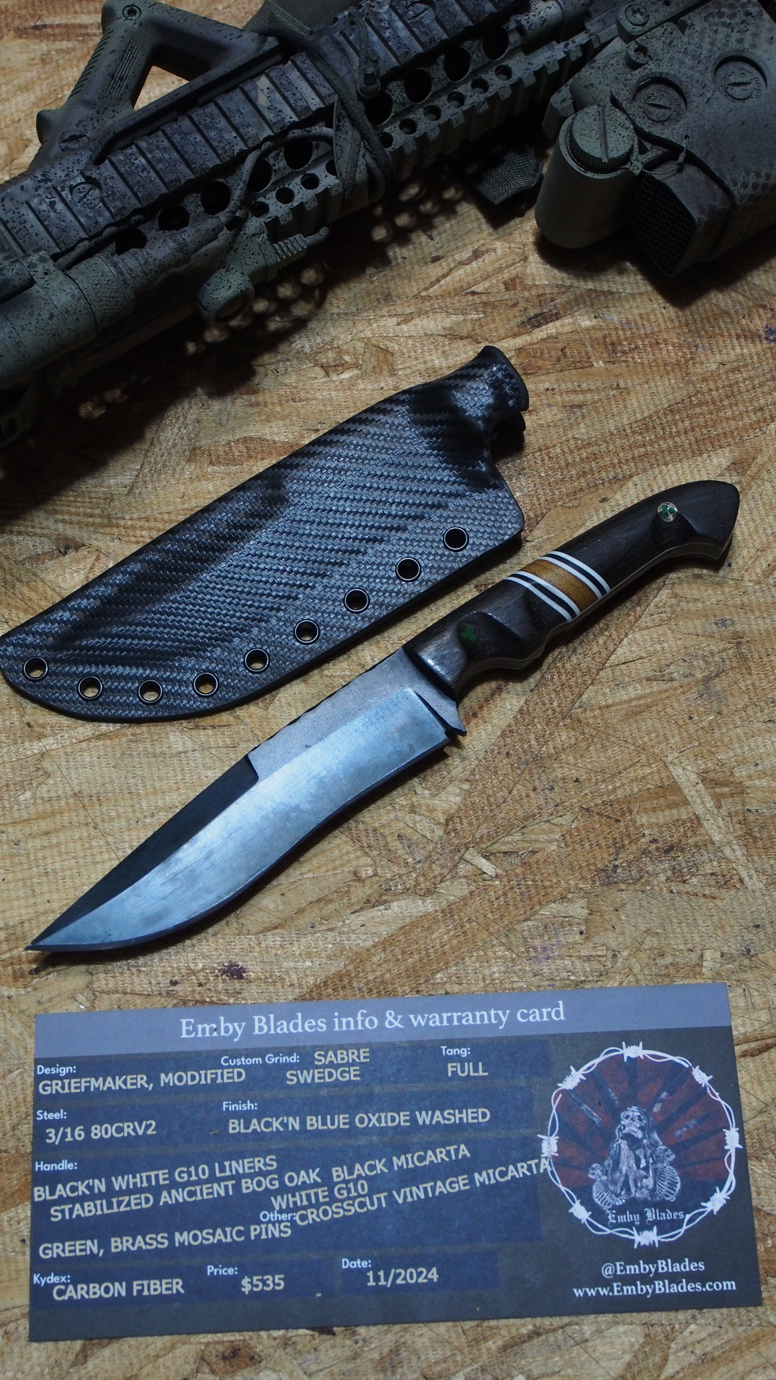 Griefmaker Custom, Drop point – Embyblades