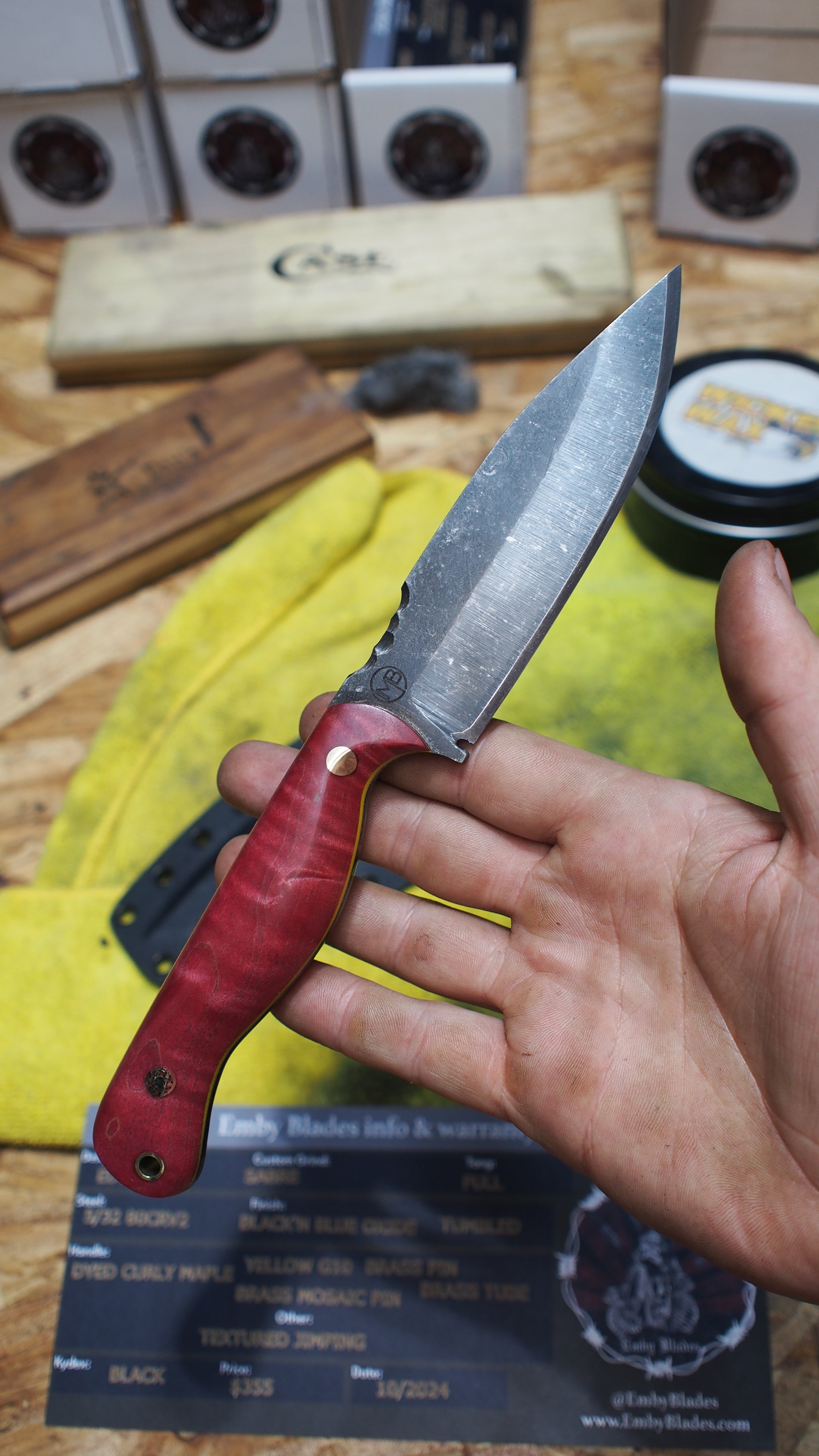 Dyed Curly Maple EDC2 – Embyblades