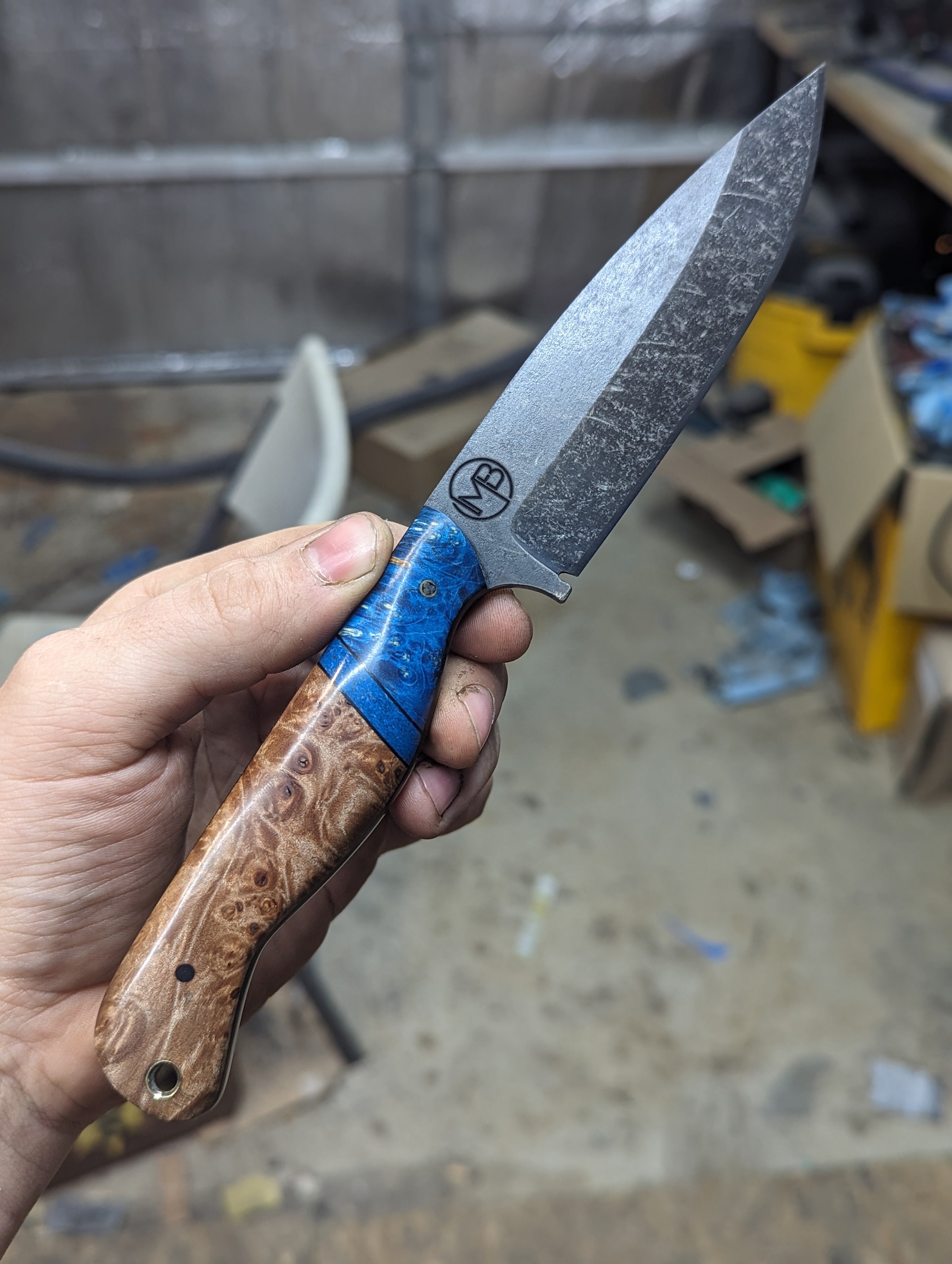 EDC2 Modified, Custom drop point – Embyblades