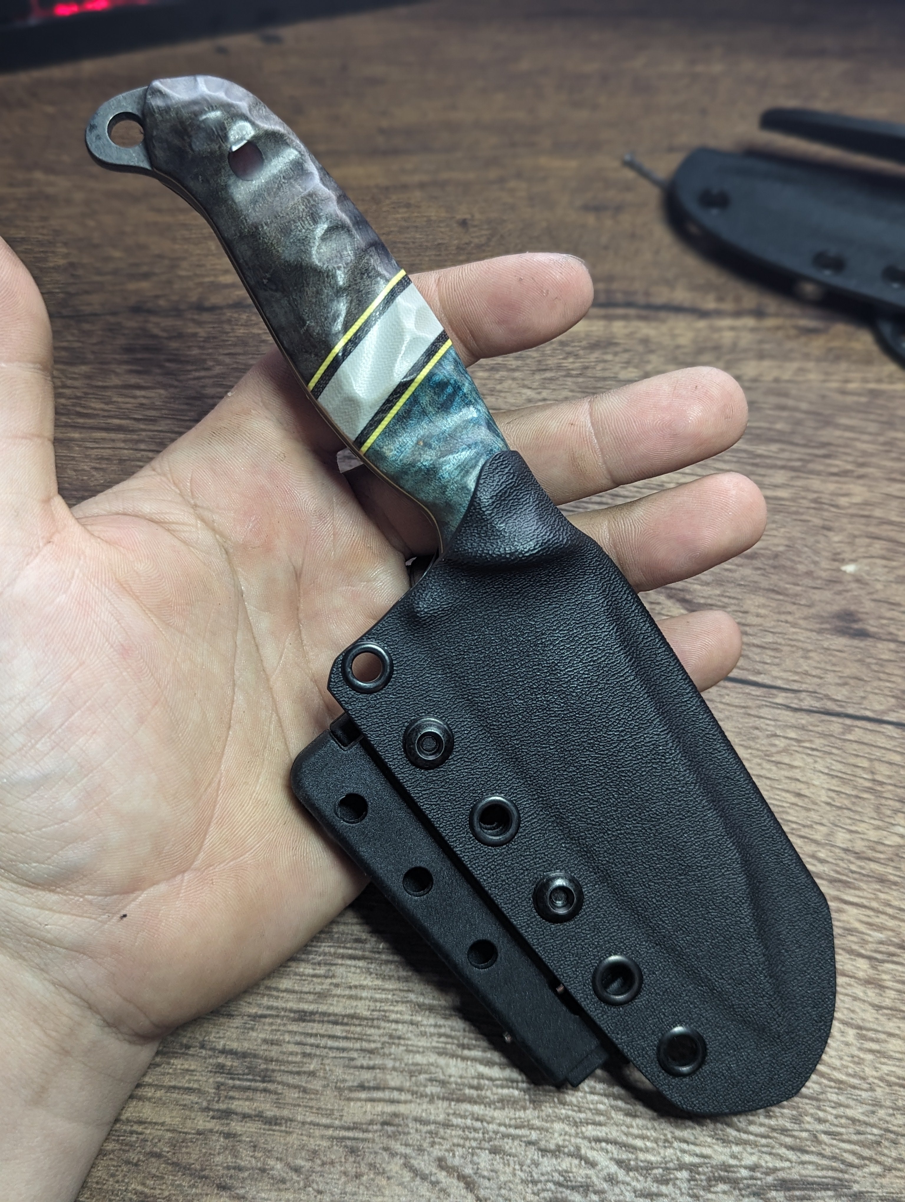 Custom dyed curly maple Punk – Embyblades